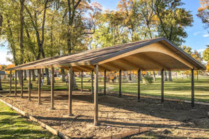 Powder Coated Pavilion Columns - Smith Powder Coating